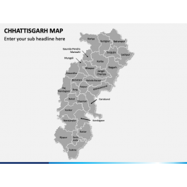 Chhattisgarh Map for PowerPoint and Google Slides - PPT Slides