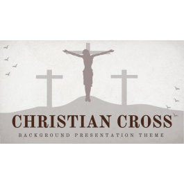 Free - Christian Cross Background Theme for PowerPoint and Google ...