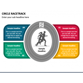 Circle Racetrack PowerPoint Template - PPT Slides