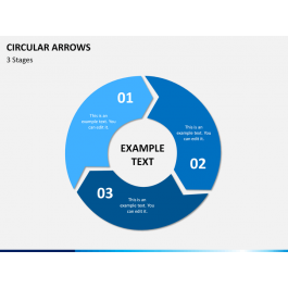 three arrow circle powerpoint