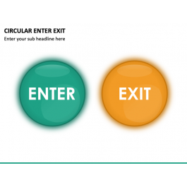 Circular Enter Exit PowerPoint Template - PPT Slides