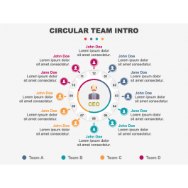 Circular Team Intro PowerPoint and Google Slides Template - PPT Slides