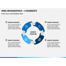 PowerPoint Ring Infographics – 4 Segments