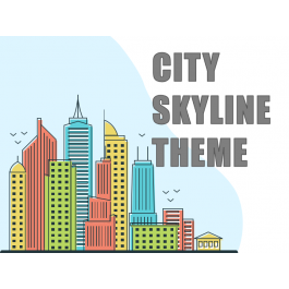 Free - City Skyline Presentation Theme for PowerPoint Template and ...