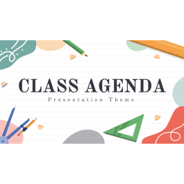 Free - Class Agenda PowerPoint and Google Slides Template - PPT Slides
