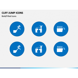 Cliff Jump Icons for PowerPoint and Google Slides - PPT Slides