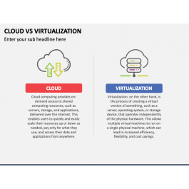 Cloud Vs Virtualization PowerPoint and Google Slides Template - PPT Slides
