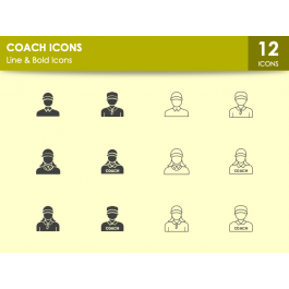 Coach Icons for PowerPoint and Google Slides - PPT Slides