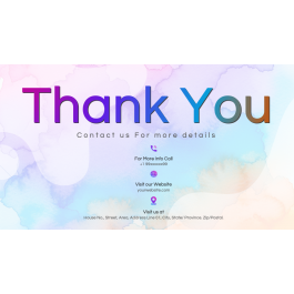 Colorful Thank You PowerPoint and Google Slides Template - PPT Slides