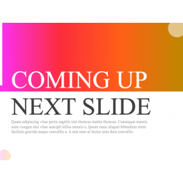 Coming Up Next Slide for PowerPoint and Google Slides