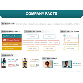 Company Facts PowerPoint and Google Slides Template - PPT Slides
