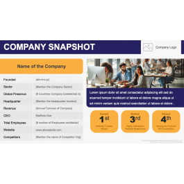 Company Snapshot PowerPoint and Google Slides Template - PPT Slides