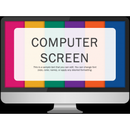 Free - Computer Screen Presentation Theme for PowerPoint and Google Slides