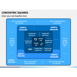Concentric Squares PowerPoint Template - PPT Slides