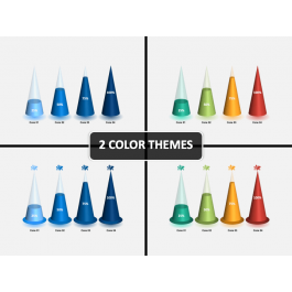 Cone Chart (Data Driven) for PowerPoint - PPT Slides