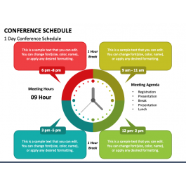 Conference Schedule PowerPoint and Google Slides Template - PPT Slides
