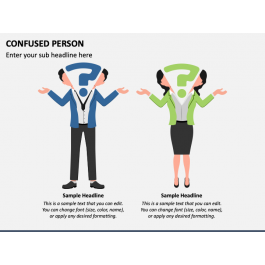 Confused Person Illustration for PowerPoint and Google Slides - PPT Slides