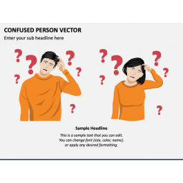 Confused Person Vector for PowerPoint and Google Slides - PPT Slides