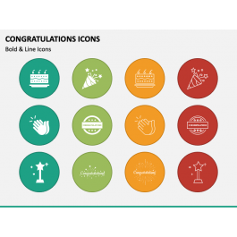 Congratulations Icons for PowerPoint and Google Slides - PPT Slides