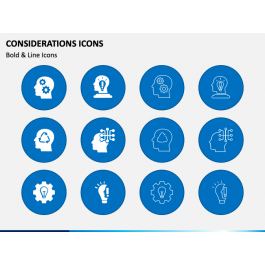 Considerations Icons for PowerPoint and Google Slides - PPT Slides