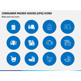 Consumer Packed Goods Icons for PowerPoint and Google Slides - PPT Slides