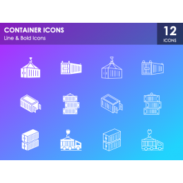 Container Icons for PowerPoint and Google Slides - PPT Slides