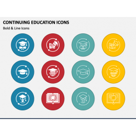 Continuing Education Icons for PowerPoint and Google Slides - PPT Slides