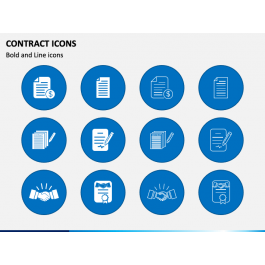 Contract Icons for PowerPoint and Google Slides - PPT Slides