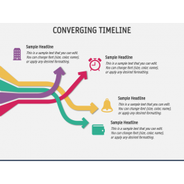 Converging Timeline PowerPoint and Google Slides Template - PPT Slides