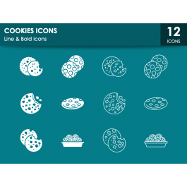 Cookies Icons for PowerPoint and Google Slides - PPT Slides