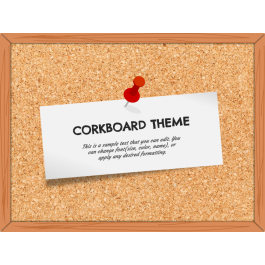 Free Cork Board Presentation Theme for PowerPoint and Google Slides