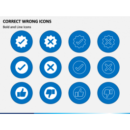Correct Wrong Icons for PowerPoint and Google Slides - PPT Slides