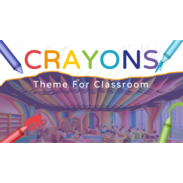 Free - Crayons Theme for Classroom for PowerPoint and Google Slides ...