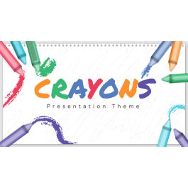 Free - Crayons Theme for PowerPoint and Google Slides