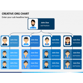 Creative Organizational Chart for PowerPoint and Google Slides - PPT Slides