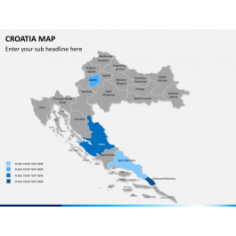 Croatia Map for PowerPoint and Google Slides - PPT Slides