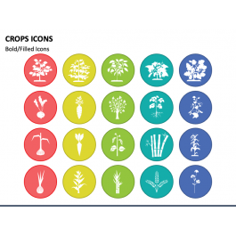 Crops Icons for PowerPoint and Google Slides - PPT Slides