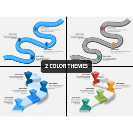 Curved Path PowerPoint and Google Slides Template - PPT Slides