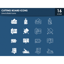 Cutting Board Icons for PowerPoint and Google Slides - PPT Slides