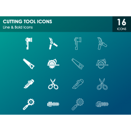 Cutting Tool Icons for PowerPoint and Google Slides - PPT Slides