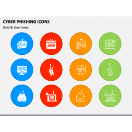 Cyber Phishing Icons for PowerPoint and Google Slides - PPT Slides