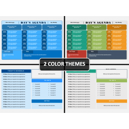 Daily Agenda PowerPoint and Google Slides Template - PPT Slides
