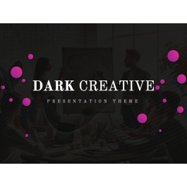 Dark Creative Presentation Template for PowerPoint and Google Slides ...