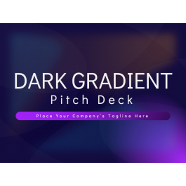Dark Gradient Pitch Deck for PowerPoint and Google Slides - PPT Slides