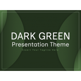 Dark Green Presentation for PowerPoint and Google Slides