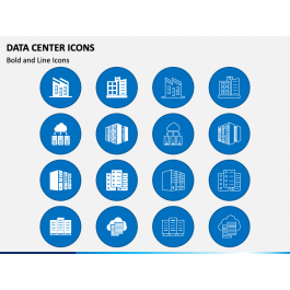 data center icon blue