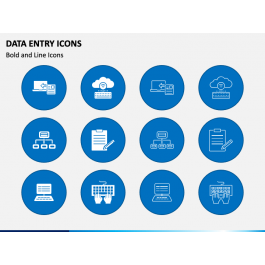 Data Entry Icons for PowerPoint and Google Slides - PPT Slides