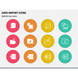 Data Import Icons for PowerPoint and Google Slides - PPT Slides