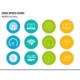 Data Speed Icons for PowerPoint and Google Slides - PPT Slides