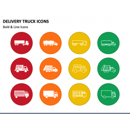 Delivery Truck Icons for PowerPoint and Google Slides - PPT Slides